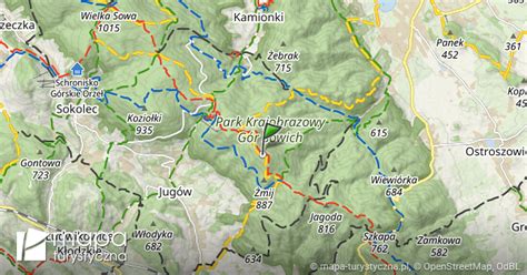 Kalenica Mapa Szlaków Turystycznych Mapa Turystyczna Pl