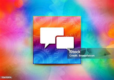 채팅 버블 아이콘 추상 다채로운 배경 보케 디자인 일러스트 0명에 대한 스톡 벡터 아트 및 기타 이미지 0명 Brand Name Online Messaging