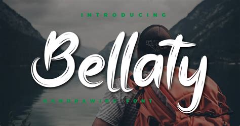 Bellaty Brush Handwritten Font Decorative Script And Handwritten Ft Design And Script