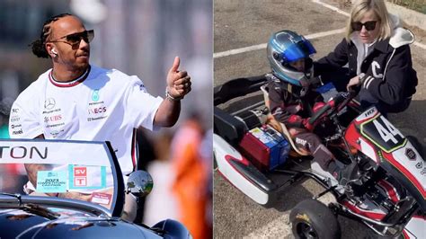 Fans Delighted To See Toto Wolffs Son Jack Use Lewis Hamiltons Car