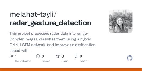 Github Melahat Tayliradargesturedetection This Project Processes