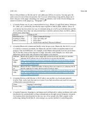 Lab Docx CISC Lab Most Of The Problems On This Lab Ask For Web Addresses URLs Of