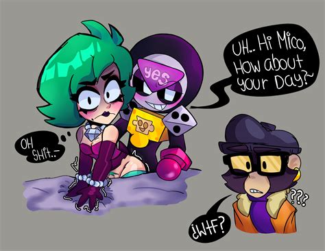 Rule 34 Blush Blushing Blushing Female Blushing Male Brawl Stars Caught In The Act