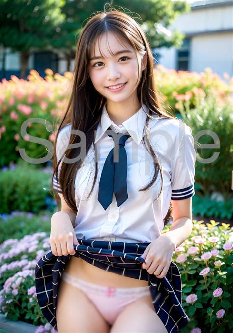 【未使用】126★童顔清楚系っ娘のちらっ★【a3サイズ】 高画質 美女ポスター 美人ポスター セクシーポスター グラビア アート イラストの