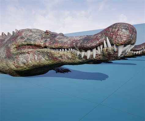 Artstation Deinosuchus Crocodile Unrealengine Unity Project