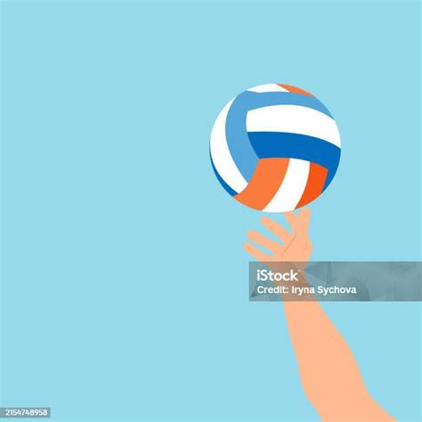 손은 푸른 하늘 벡터 일러스트 레이 션의 배경에 공을 던집니다 공 스포츠 장비에 대한 스톡 벡터 아트 및 기타 이미지 공 스포츠 장비 디자인 레저 활동 Istock