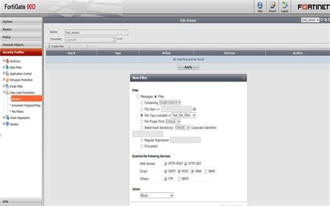 Technical Note Using Fortigate Dlp To Block Speci Fortinet Community
