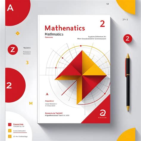 A Book With A Red Triangle On It That Says Math Math Premium Ai