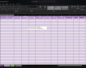 Recruitment Tracker Excel Template HR Template Hiring Process In Excel Recruitment Tracker