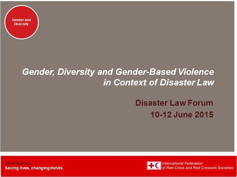 Gender Diversity And Gender Based Violence In Context Of Disaster Law