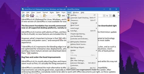 Libreoffice 643 Released For Linux Windows And Mac Softpedia