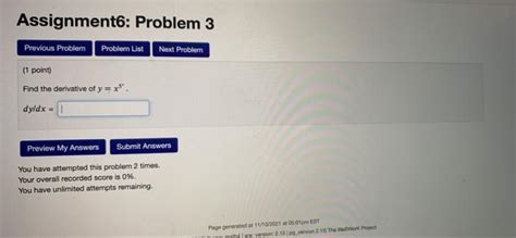 Solved Abaignments 2 Assignment6 Problem 2 Previous