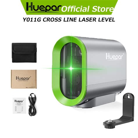 Huepar 2 Lines Self Leveling Laser Level And Rechargeable Li Ion Battery