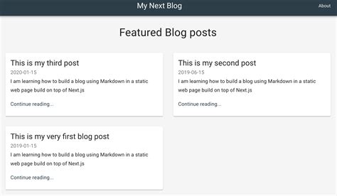 Building A Static Blog Site With Markdown And Next Js