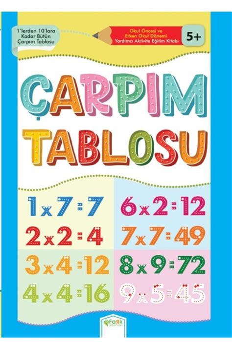 Çarpım Tablosu Fark Yayınları Aktivite And Etkinlik