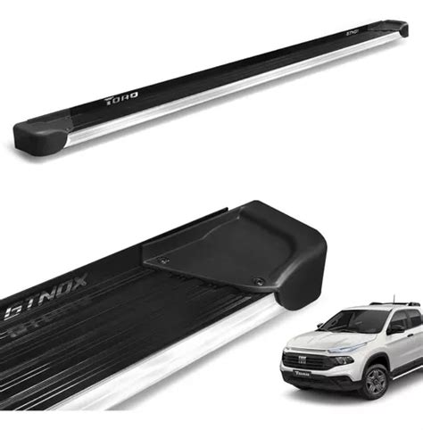 Estribo Lateral Fiat Toro 2020 2021 Alumínio Preto A4 Parcelamento