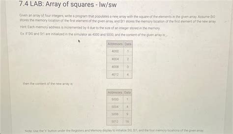 Solved Given An Array Of Four Integers Write A Program That