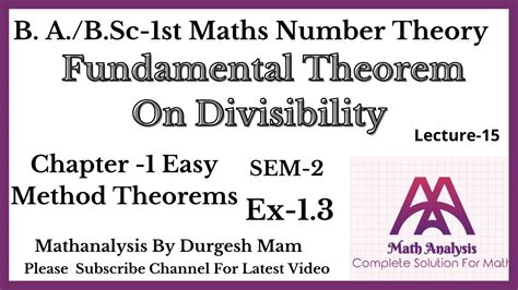 State Proof Of Fundamental Theorem Of Arithmetic Number Theory B A