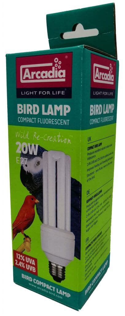 Ультрафиолетовая лампа Arcadia Е27 20w Compact Bird Lamp | ZooDA