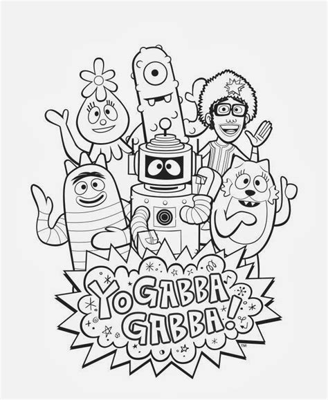Yo Gabba Gabba Dj Lance Coloring Pages Coloring Home