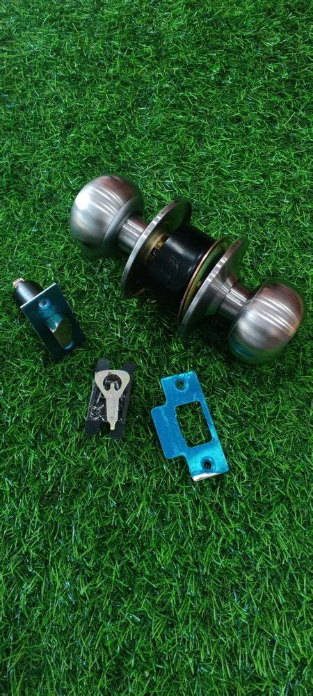 Knob Cylinder Ss Door Lock Without Key Stainless Steel At ₹ 340set