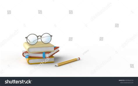 Teachers Day Back School Background Glasses Stock Illustration