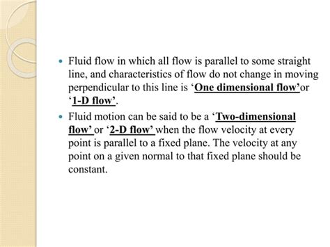 Flow Patterns And Types Of Flow PPTX