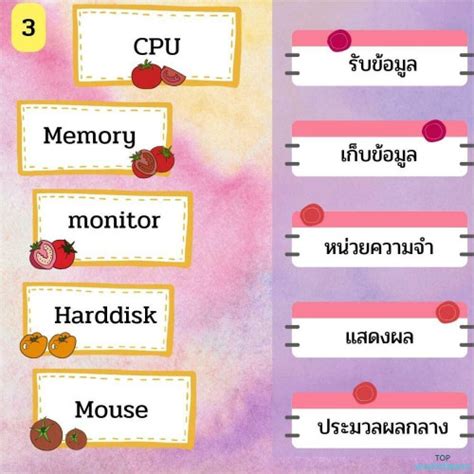 ใบงานชิ้นที่ 3 ใบงานเชิงโต้ตอบ Topworksheets