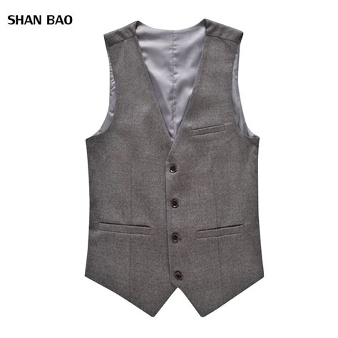 Hot Sale Mens Vests New Fashion Mens Business Casual Slim Solid Single