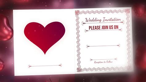 3d Wedding Invitation Card • Motion Graphics Template • Uppbeat