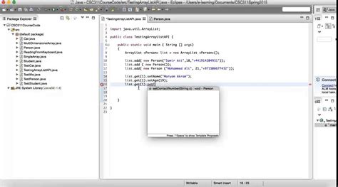Java Api Tutorial Part 2 2 Using Dynamic Arraylist Youtube