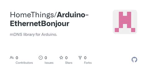 GitHub HomeThings Arduino EthernetBonjour MDNS Library For Arduino