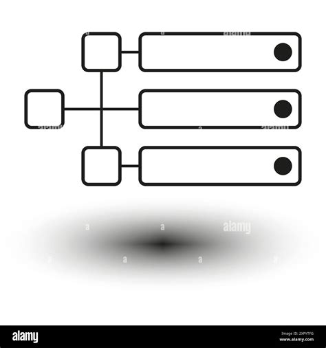 Flowchart Icon Design Vector Process Diagram Black And White