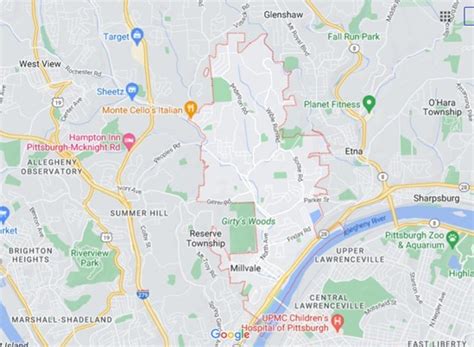 15209 Zip Code Area Map And Details