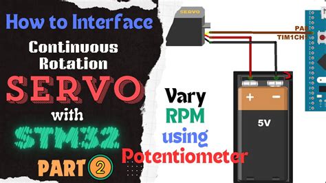 Continuous Servo With Stm32 Part 2 Vary Rpm Using Potentiometer