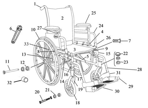 Cruiser X4 Wheelchair Replacement Parts By Drive Medical