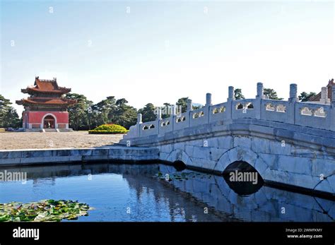 Ancient Architecture Landscape The Qing Qing Dongling In China The
