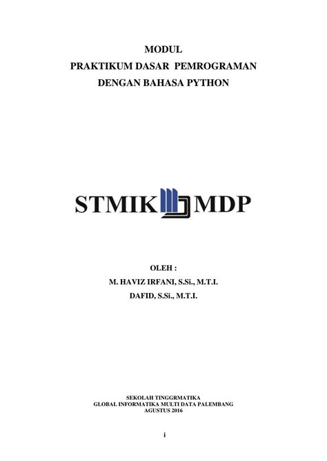 Solution Modul Praktikum Dasar Pemrograman Dengan Bahasa Py Studypool