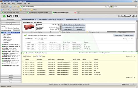 How To View Alert History In Device ManageR AVTECH