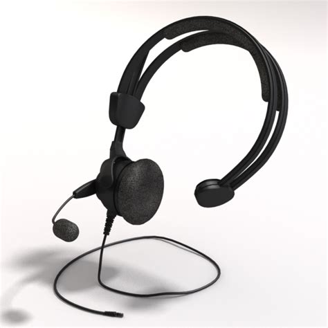 High Poly Headset Free 3d Model Blend Free3d