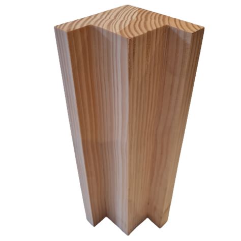 Larch Fence Corner Post 90 X 90mm Jandp Garden Products Larch