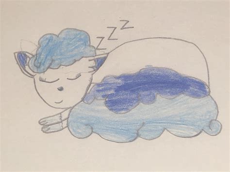 Alolan Vulpix Sleeping By Kurtfan1991 On Deviantart