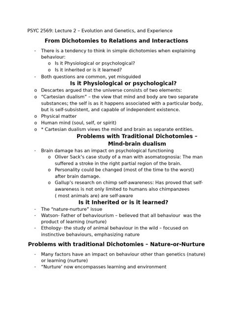 Psyc 2560 Lecture 2 Notes Pdf