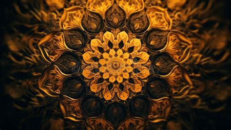 Mandala Islamic Background Pattern Design Template In Classic Arabic Colors Neural Network Ai