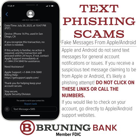 Bruning 🚨text Phishing Scams🚨 More And More Text Message Phishing