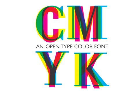 Cmyk Otf Colour Font Handwriting Fonts ~ Creative Market
