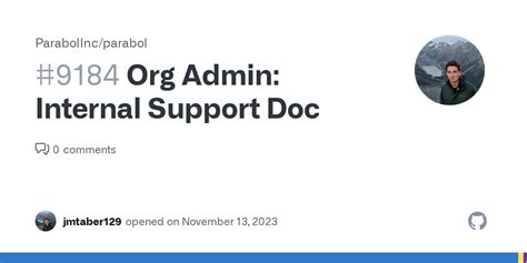 Org Admin Internal Support Doc · Issue 9184 · Parabolincparabol · Github