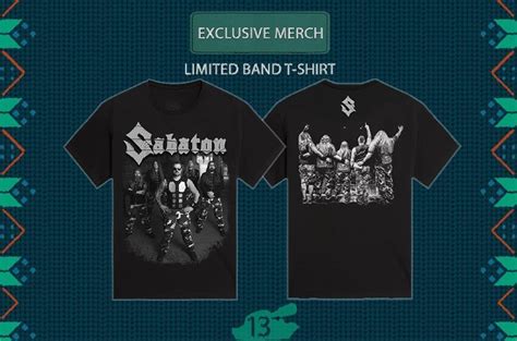 December 13 Limited Band T Shirt Drop Sabaton Official Website