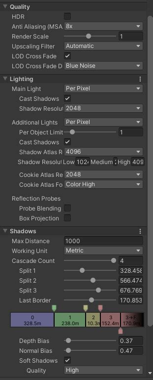 How Do I Edit Universal Render Pipeline Asset Settings At Runtime Unity Engine Unity