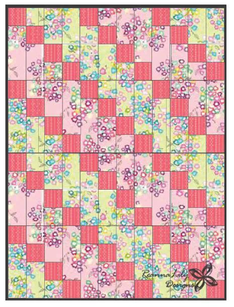 Strip Pieced Diagonal Quilt Tutorial By ReannaLily Designs Beginner